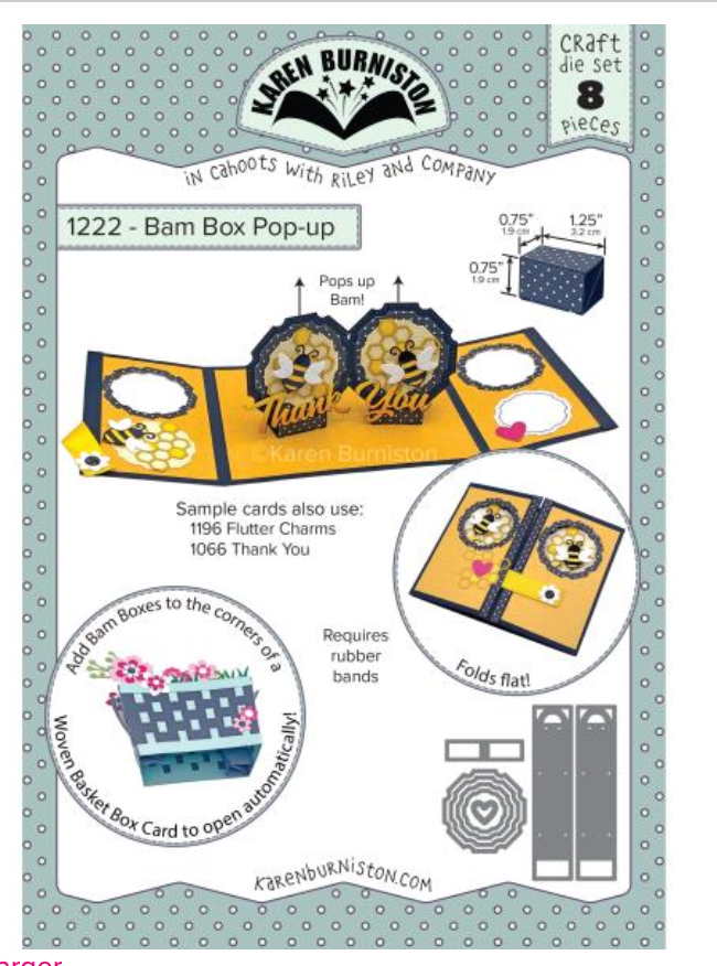 Bam Box Pop-Up - Set de Troqueles - Karen Burniston