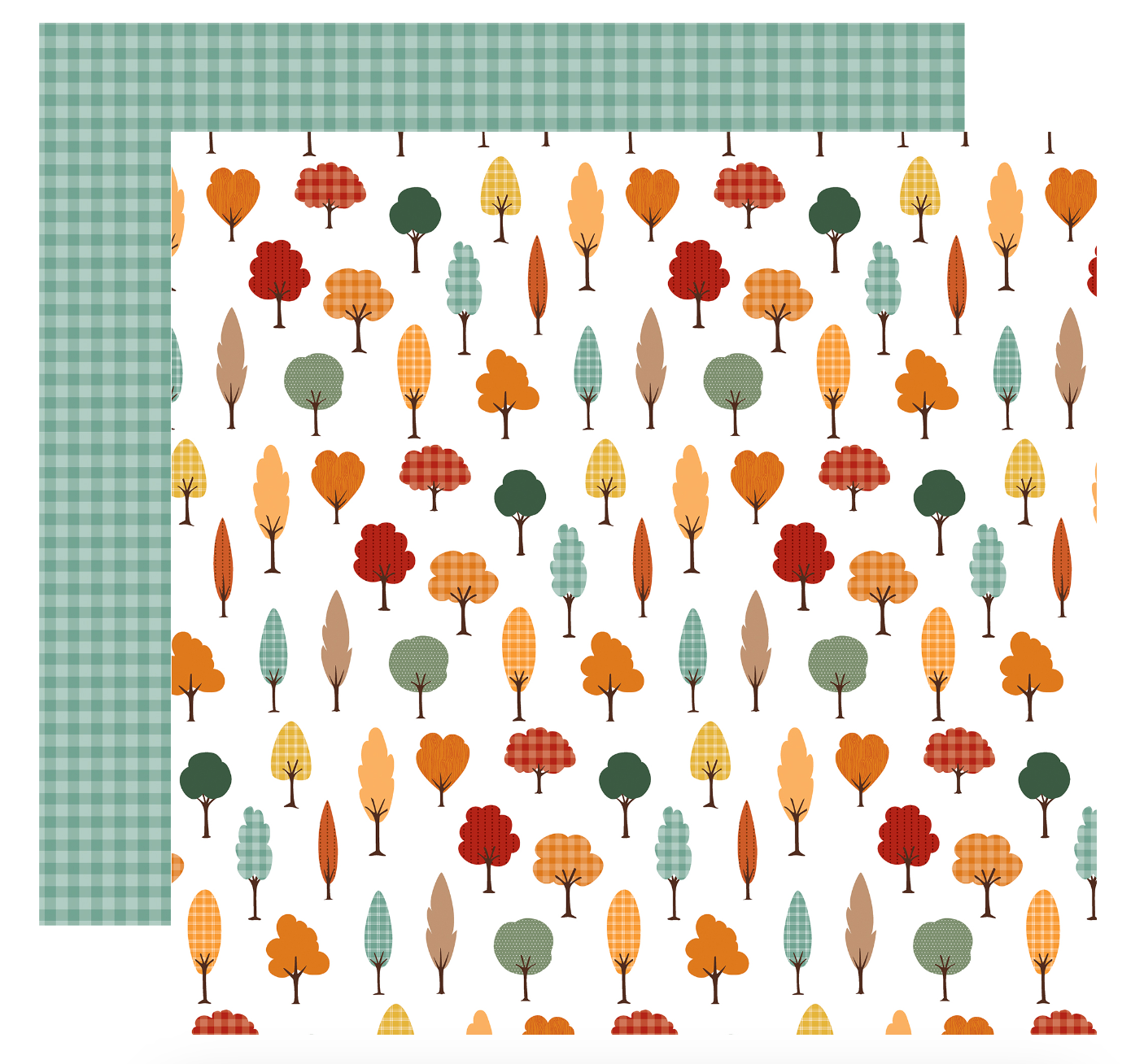 A Perfect Autumn - Fall Forest - Papel Scrap 12x12 - Echo Park