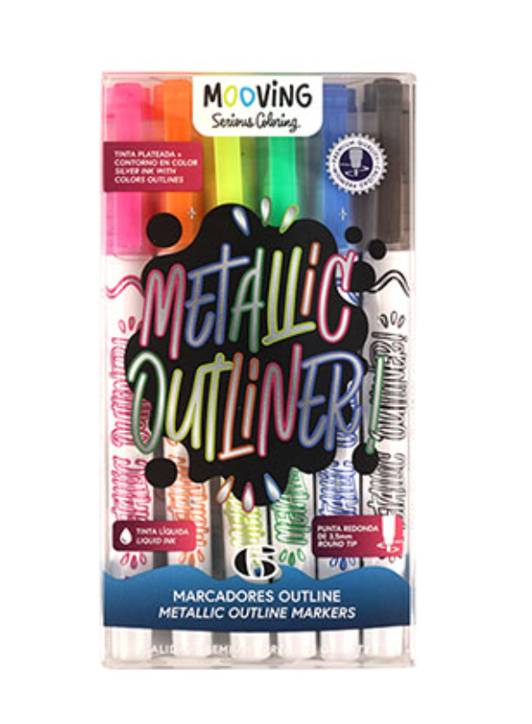 Metallic Outliner - Metallic Outline Markers - Mooving