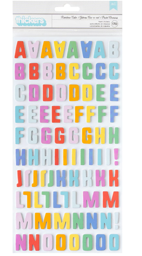 All the Cake - Thickers Alfabet - 6x12 - AC