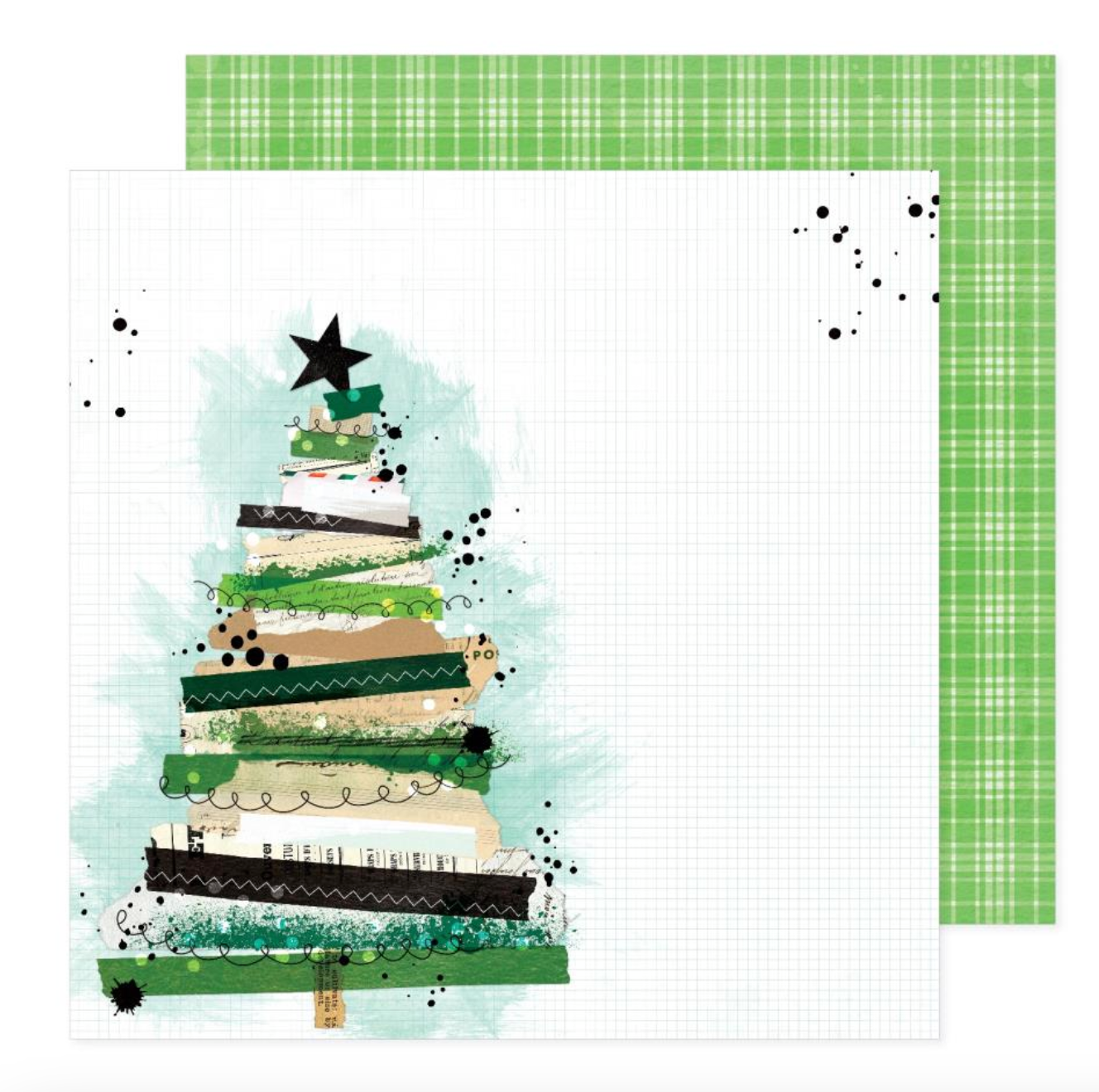 Wrapped in Ribbons - Papel Scrap 12x12 - #8 - Vicki Boutin