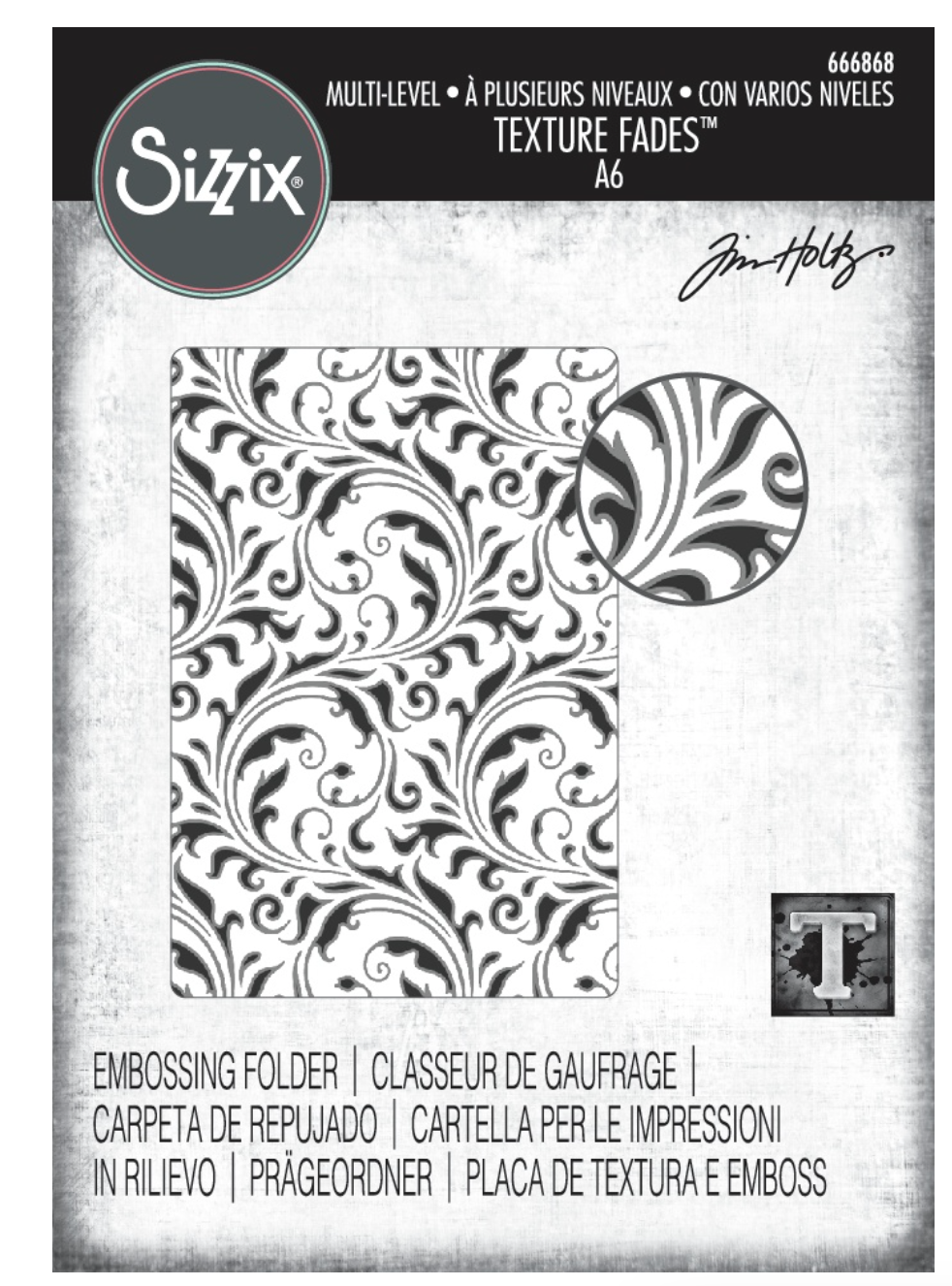 Vault Flourish - Embossing Folder (Folder de Textura) - Tim Holtz